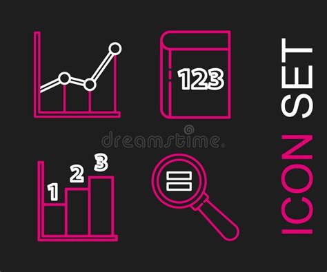 Set Line Calculation Graph Schedule Chart Diagram Book With Word