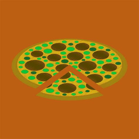 플랫 음영 스타일 아이콘 피자 벡터 Eps Ai Uidownload