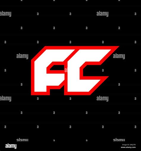 Fc Logo Design Initial Fc Letter Design With Sci Fi Style Fc Logo For Game Esport Technology