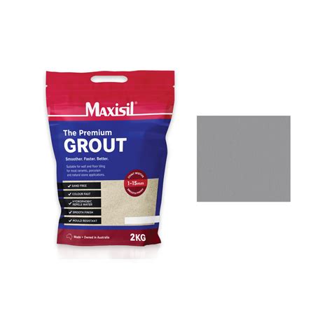 Maxisil 2kg Light Grey Coloured Grout Bunnings Australia
