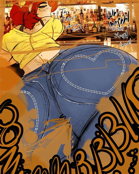 Rule 34 1girls Bar Big Ass Big Butt English Text Fart Fart Cloud Fart