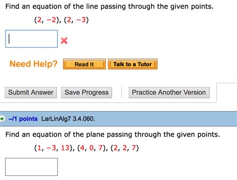 Solved Find An Equation Of The Line Passing Through The