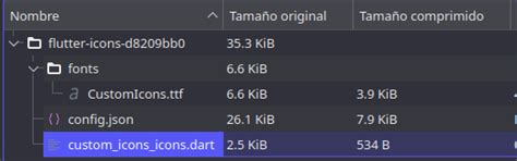 Flutter Custom Icons