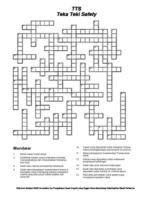lampiran soal tts teka teki safety week 1 pdf