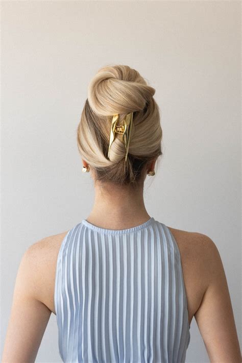 How To Claw Clip Updo Cute And Quick Hairstyle For Long Or Medium Hair