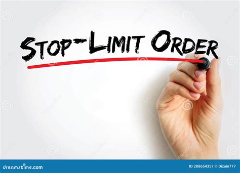 Stop Limit Order Conditional Trade That Combine The Features Of A