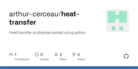 Github Arthur Cerceauheat Transfer Heat Transfer Problemas Solved