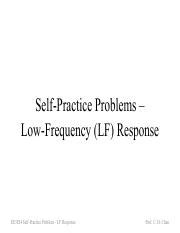 Analysis Of Low Frequency Response In Amplifiers Course Hero