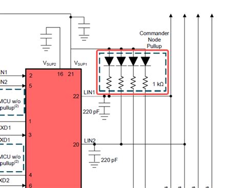 Tlin1024a Q1 Tlin1024 Lin 总线的上拉 1k 电阻和二极管选型 接口论坛 接口 E2e™ 设计支持
