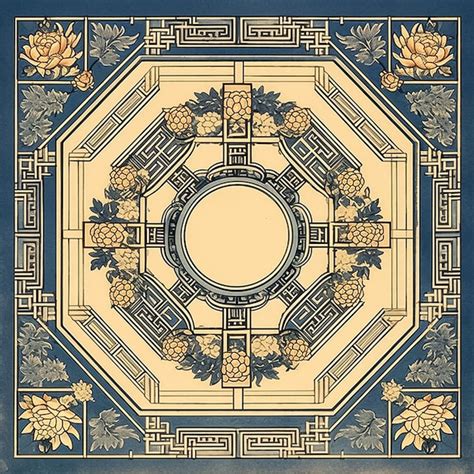 premium ai image chinese traditional decorative pattern ai generated