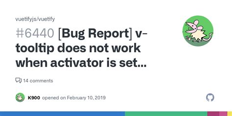 Bug Report V Tooltip Does Not Work When Activator Is Set Using The New Slot Syntax Issue