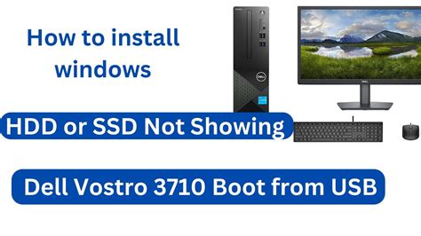 Dell Vostro 3710 Boot From Usb Dell Boot Menu Key Vostro Hdd Or Ssd Not Showing Fix