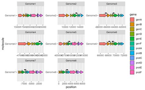 a ggplot2 geom to draw point genetic features — geom feature gggenes