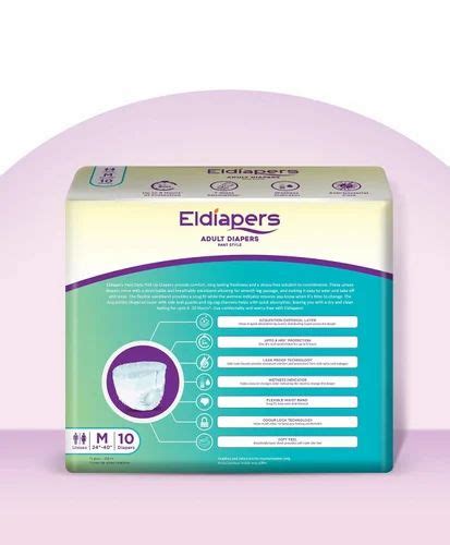 Eldiapers Pant Style Adult Diapers Medium At ₹ 190pack In Jabalpur