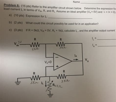 Solved Refer To The Amplifier Circuit Shown Below Determine Chegg