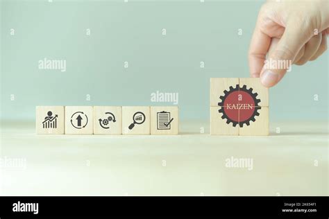 Kaizen Concept The Continuous Improvement In Business For Efficiency
