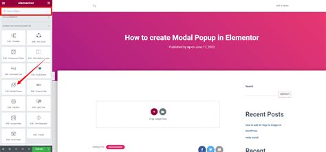 How To Create Modal Popup In Elementor With Free Plugin Engine