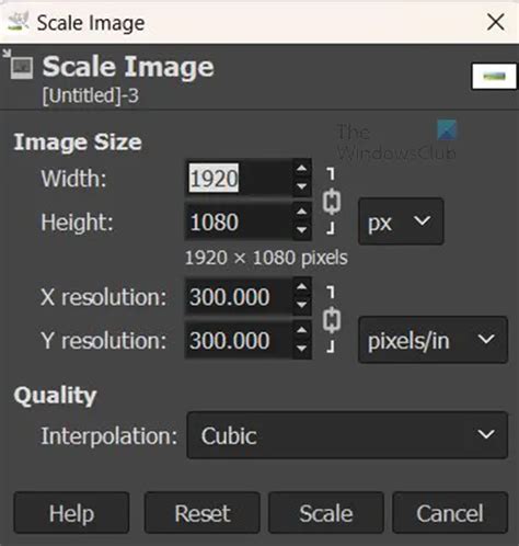 How To Resize Images In GIMP