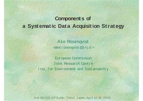 pdf components of a systematic data acquisition …1 components of a