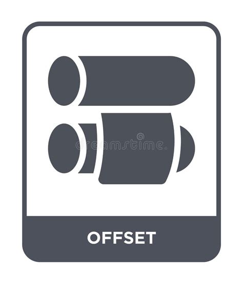 Offset Icon On White Background Simple Element Illustration From Geometry Concept Stock Vector