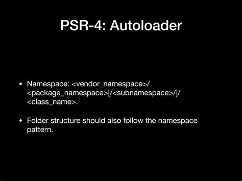 Php Standards Recommendations Php Fig Ppt