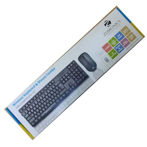 Zebronics Zeb Companion 107 Wireless Keyboard And Mouse Combo With Nano Receiver Mendrex The