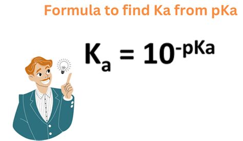 how to find ka from pka pka to ka relation examples