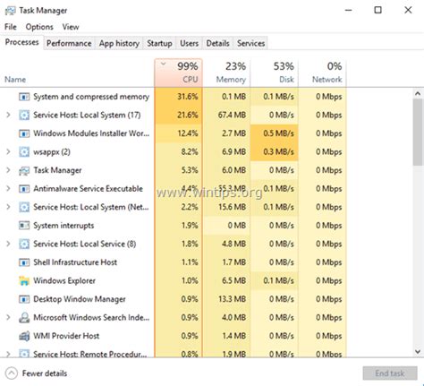 Fix System And Compressed Memory Service High Cpu Usage On Windows 10
