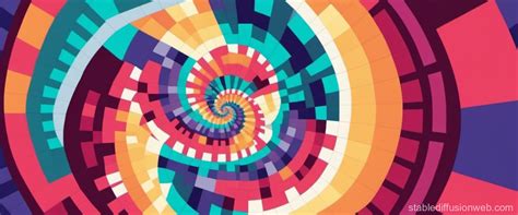 spiral abstract art with uniformed designs and repeating patterns Prompts | Stable Diffusion Online