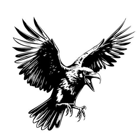 모노크로마틱 팔콘 로고 프리미엄 벡터