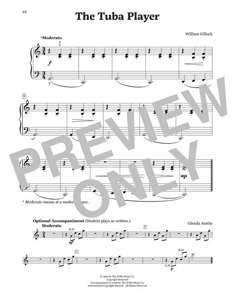 Download The Tuba Player Sheet Music Pdf William Gillock