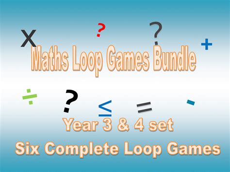Year Maths Loop Game Bundle Teaching Resources