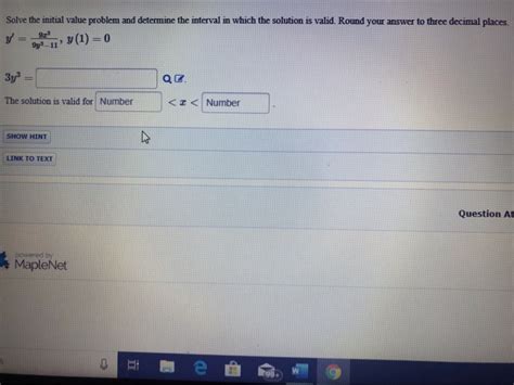Solved Solve The Initial Value Problem And Determine The Chegg
