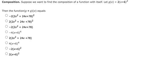 Solved Composition Suppose We Want To Find The Composition
