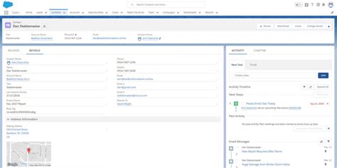 reconfiguring lightning record page layouts match my email