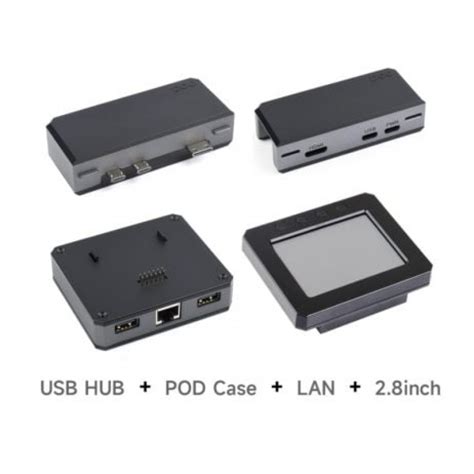 Waveshare Raspberry Pi Zero POD Kit C HDMI USB HUB Module Zero POD Case 2 8inch LCD Module