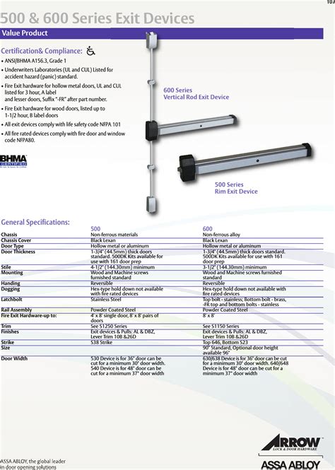 Arrow S1150 Series S1250 Cutsheet S1150series
