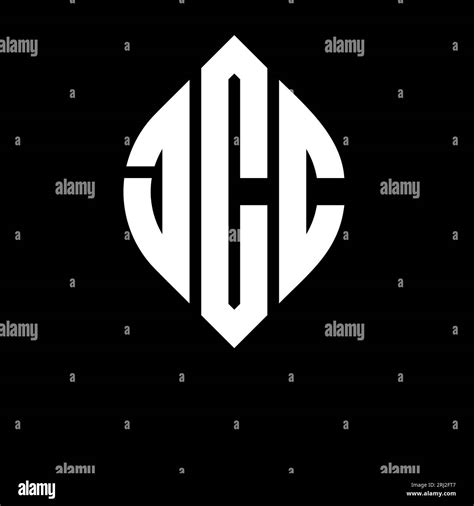 Jcc Circle Letter Logo Design With Circle And Ellipse Shape Jcc Ellipse Letters With
