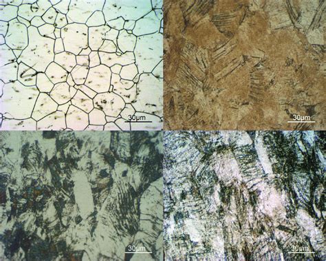 Optical Micrographs Of The Initial Microstructures For Samples A A In
