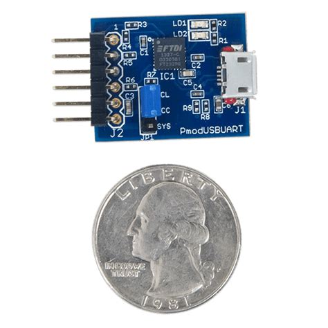 Pmod Usbuart Usb To Uart Interface Digilent