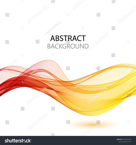 Creative Redyellow Abstract Wave Design Element Stock Vector Royalty Free 1309245223