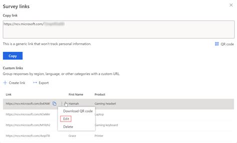 Share A Survey By Using A Survey Link Microsoft Learn
