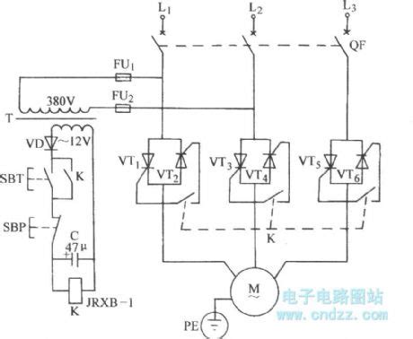 Ordinary Thyristor Three Phase Control Circuit Control Circuit Circuit Diagram SeekIC Com