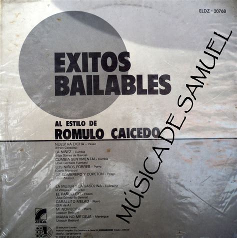 Recuerdos Y AÑoranzas Lp Exitos Bailables Al Estilo De Romulo Caicedo P Mcmlxxix