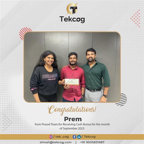 Tekcog On Linkedin Tekcog Congratulations Bonus Itrecruiters