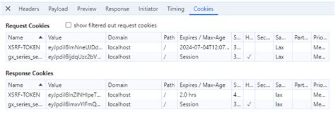 Error 500 Page Expired Missing Response Cookies For LARAVEL APP In
