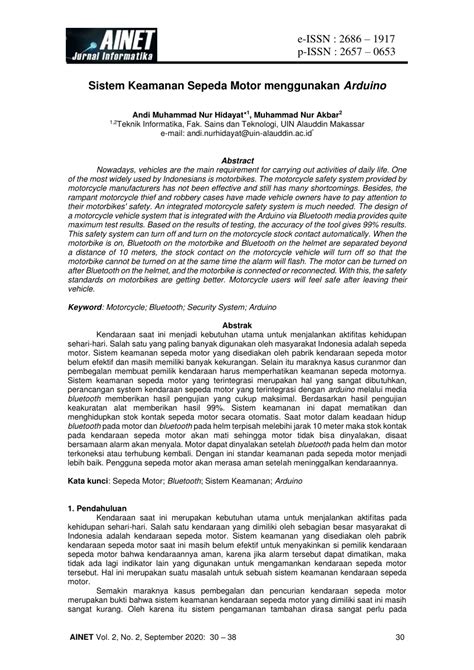Pdf System Security For Motorcycle With Arduino