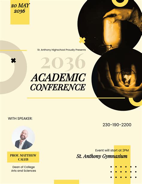 Free Academic Conference Flyer Template To Edit Online