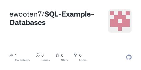 github ewooten7 sql example databases