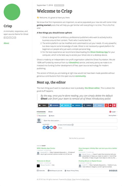 Github Kathyqian Crisp A Minimalist Responsive And Open Source Two Column Theme For The